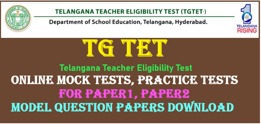 TG TET 2026 Online Mock Tests, Practice Tests for Paper1, Paper2 ...